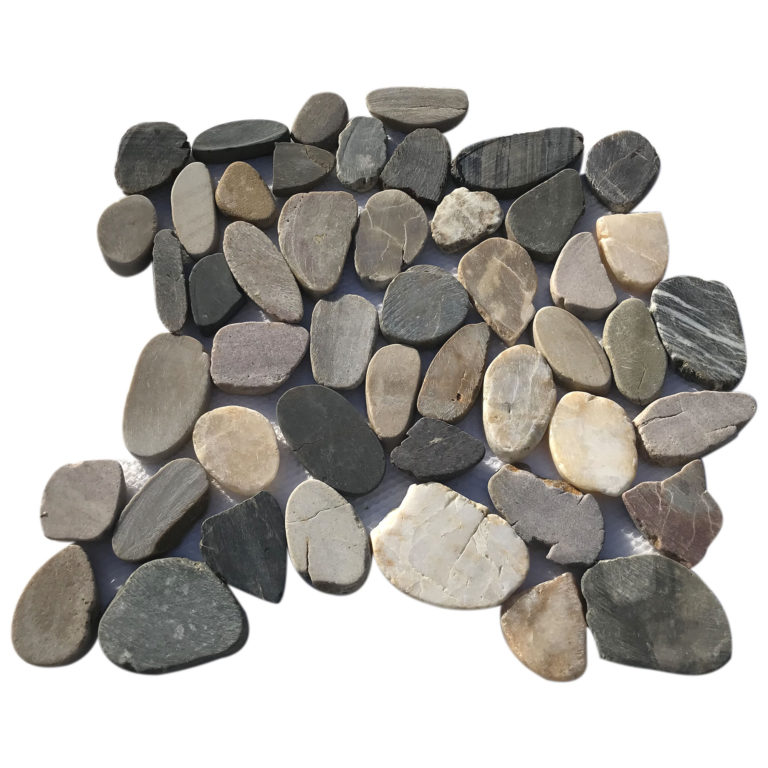 Multicolor Sliced Mosaic Pebble - Patara Stone