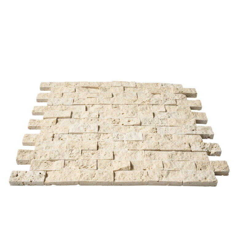 Ivory Split Face 1x2 Mosaic - Patara Stone