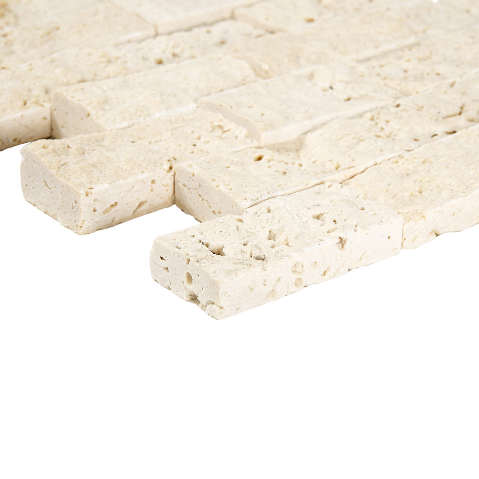 Ivory Split Face 1x2 Mosaic - Patara Stone