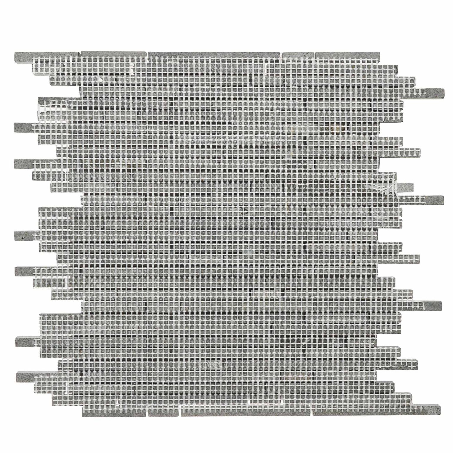 Volcano Random Strips Honed Mosaic - Patara Stone