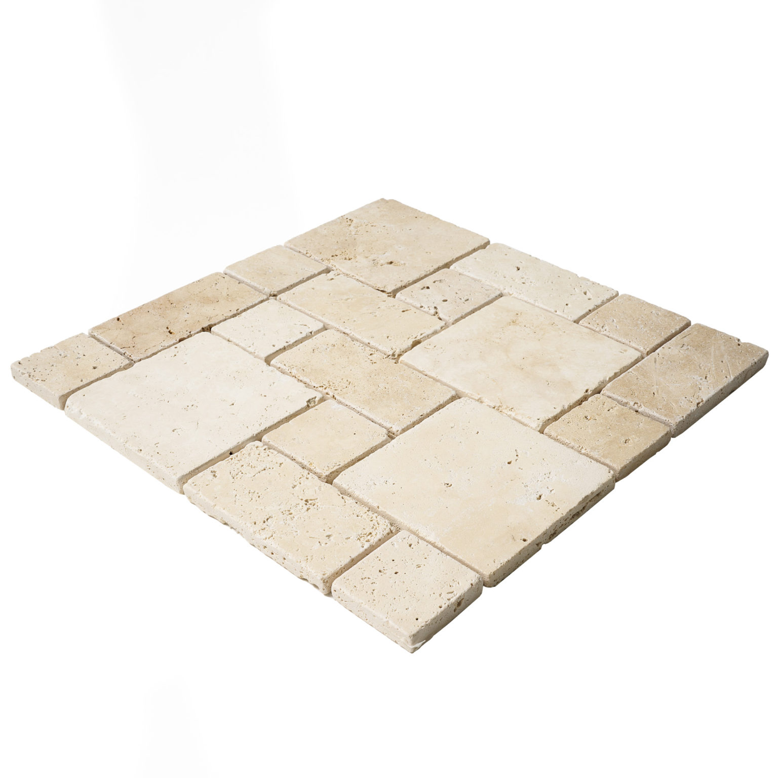 Fossil Stone French Pattern Brushed Straight Edge - Patara Stone