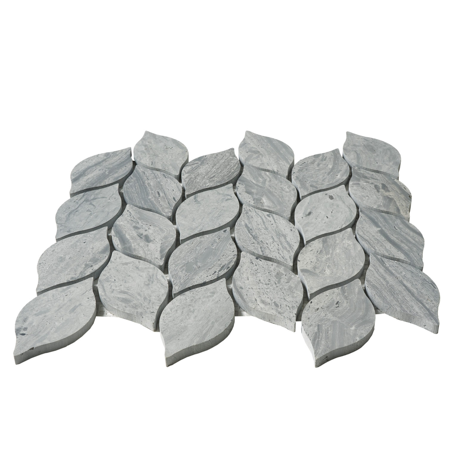 Carrara White Leaf Mosaic - Polished - Patara Stone