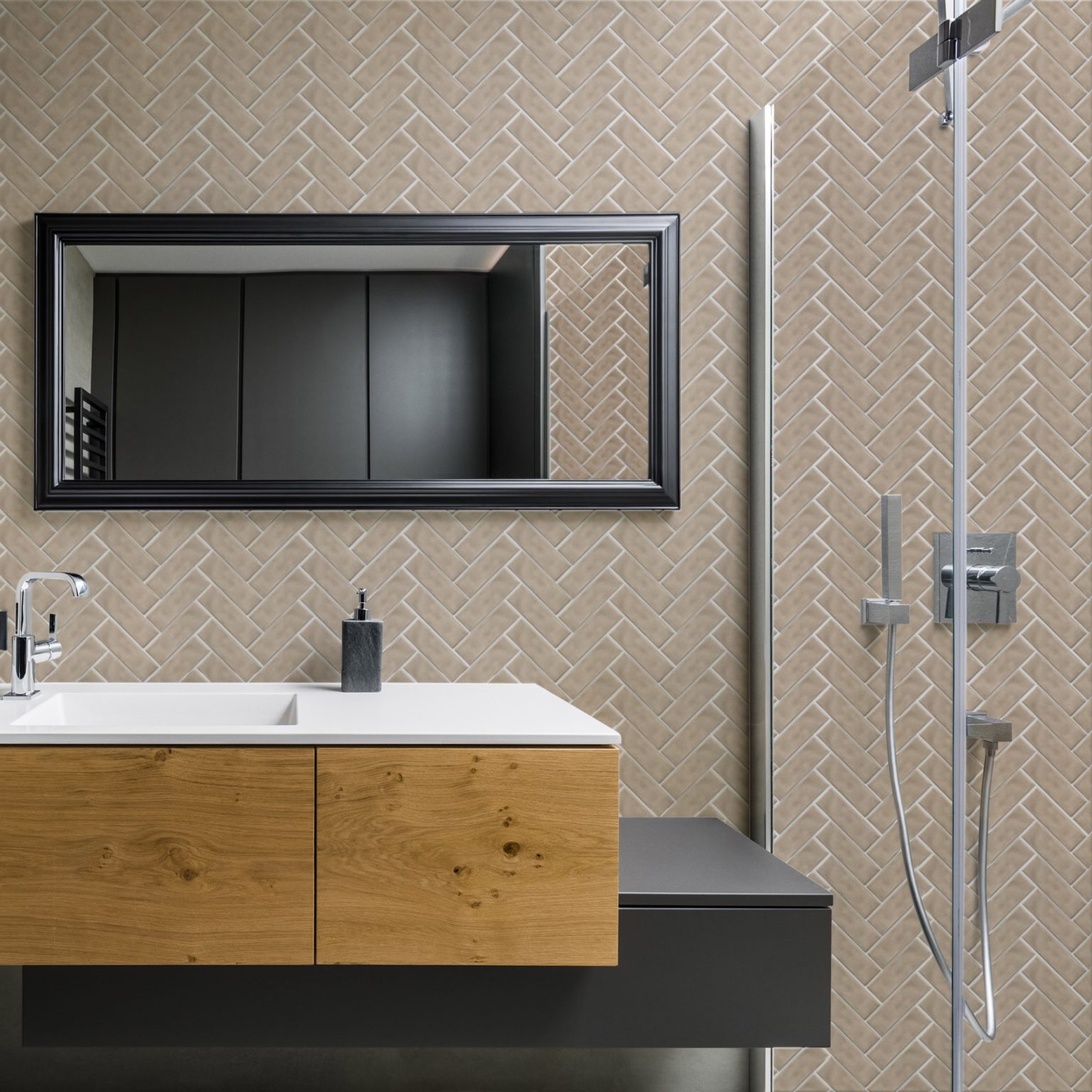 Sophia Taupe Herringbone - Patara Stone