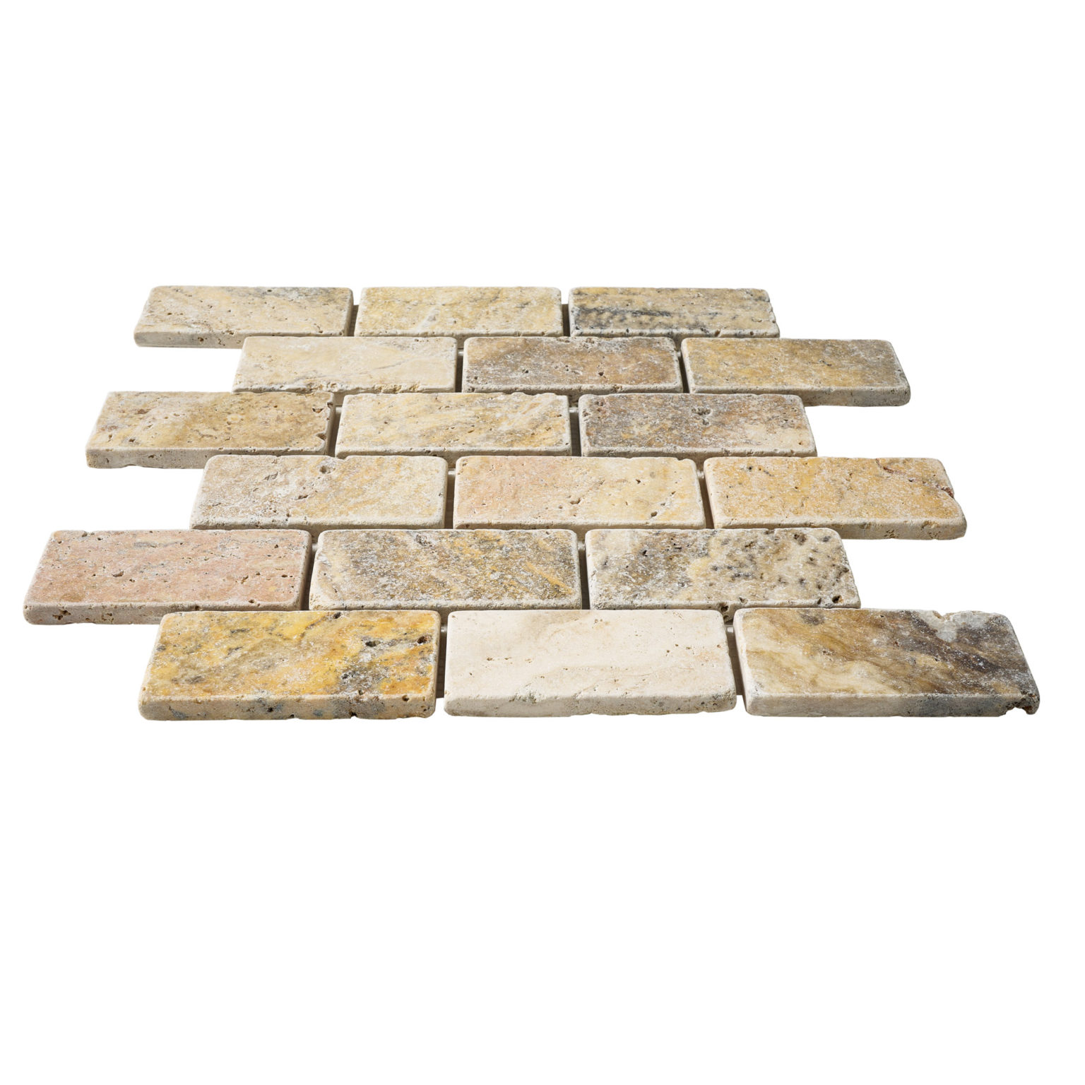 Scabos Split Face 2x4 Mosaic - Patara Stone