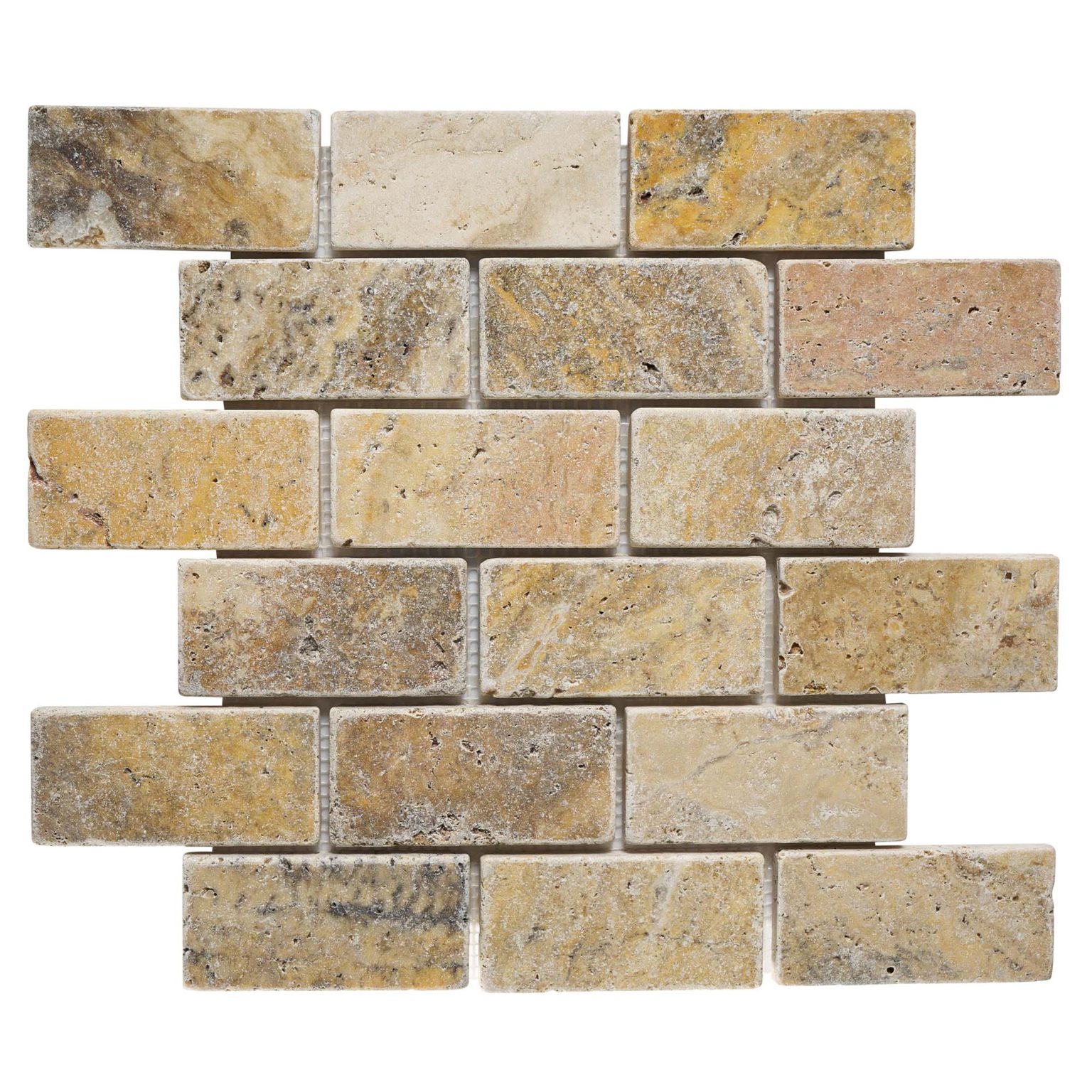 Scabos Split Face 2x4 Mosaic - Patara Stone
