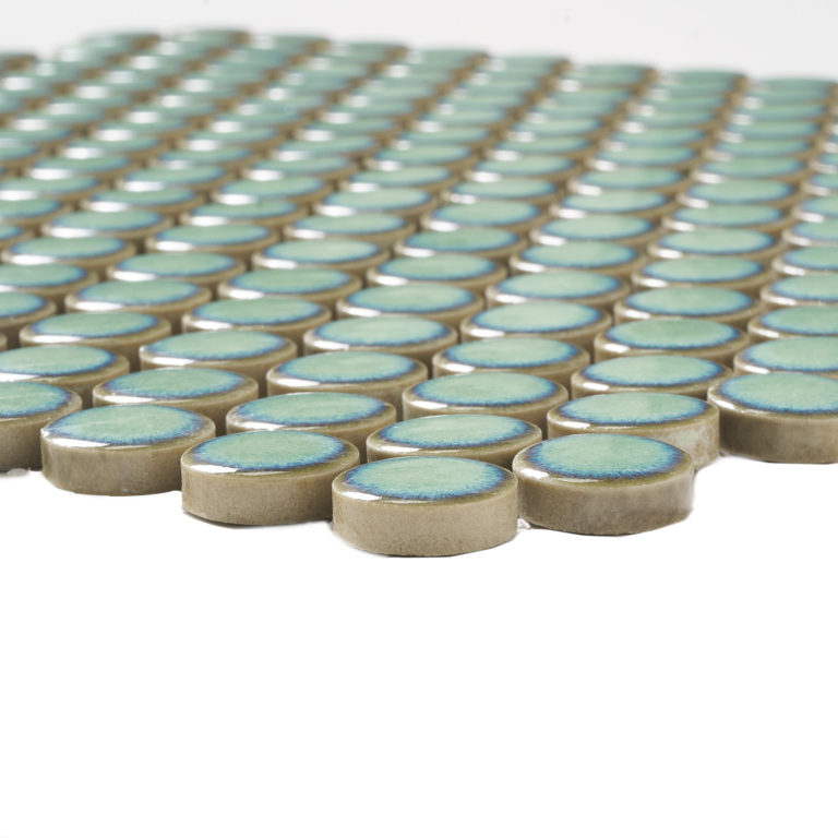 Borgo Green Penny Round 1 Inch - Patara Stone