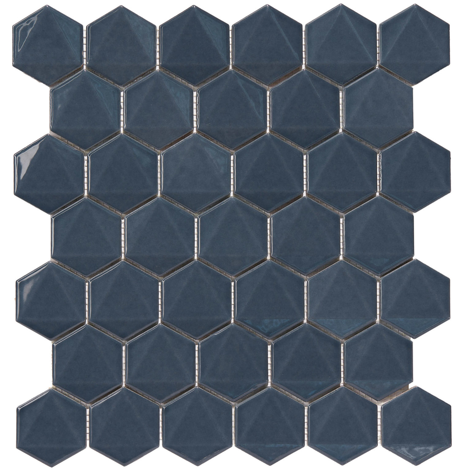 Elongated Hexagon Slate Blue - Patara Stone