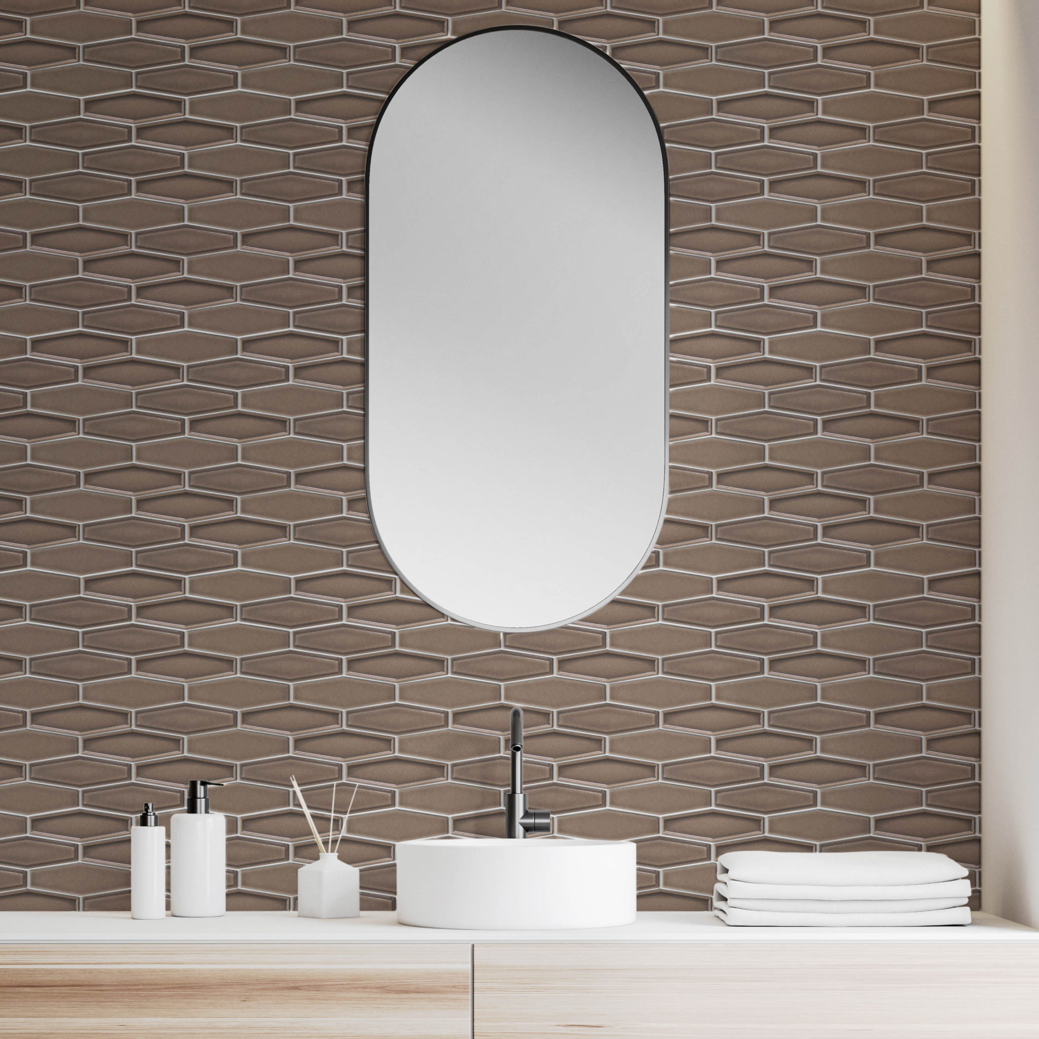 Elongated Hexagon Timber - Patara Stone