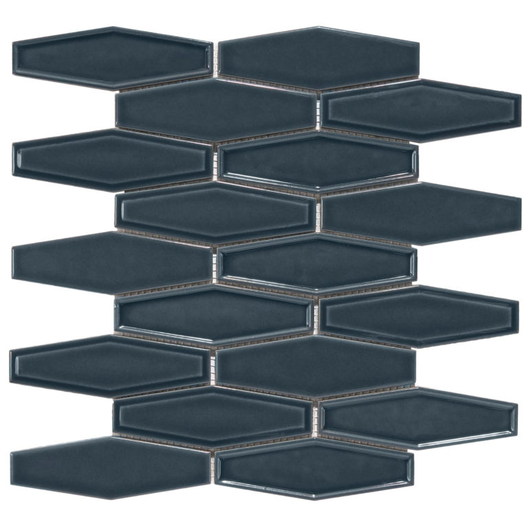 Elongated Hexagon Slate Blue - Patara Stone