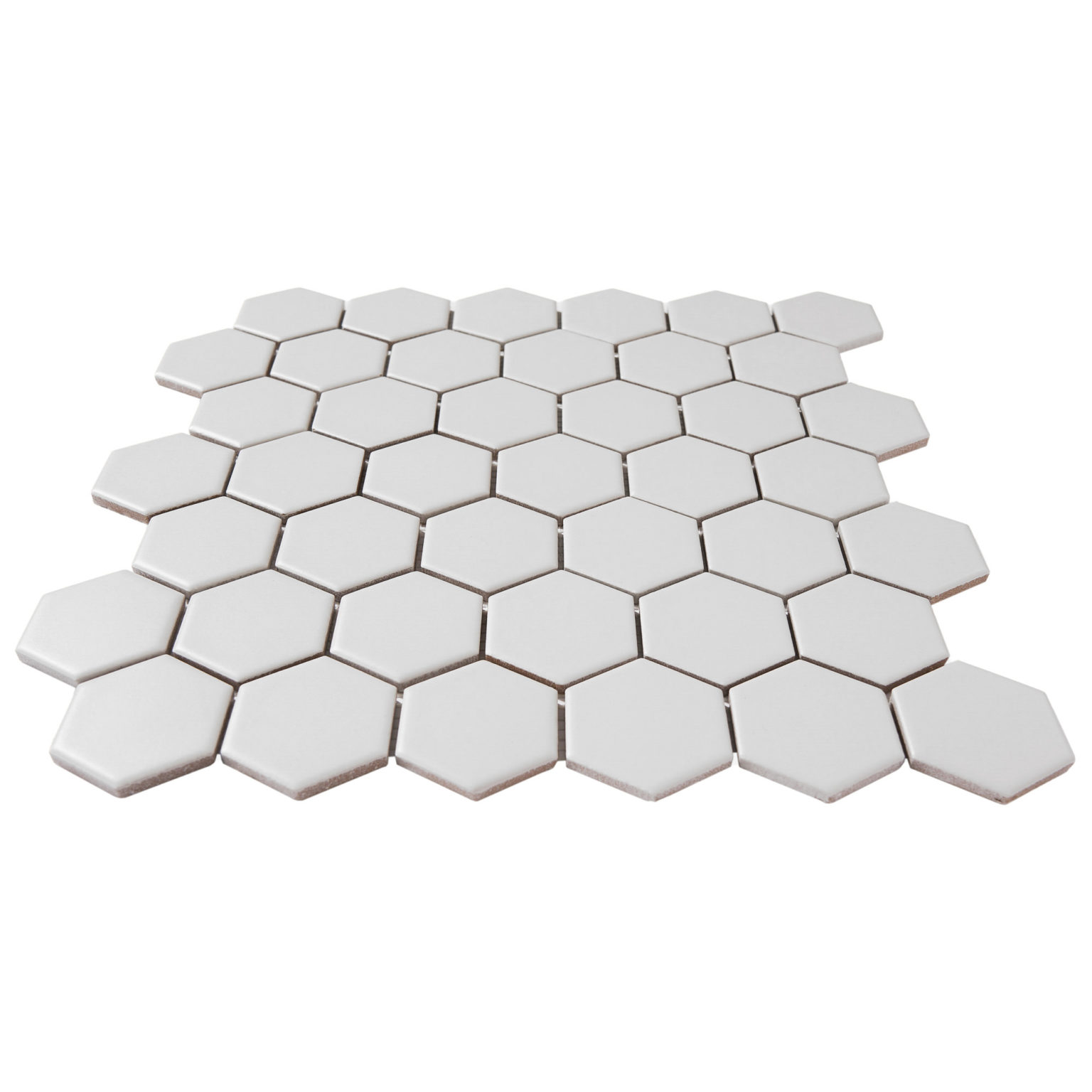 2 inch Hexagon Light Gray Matte - Patara Stone