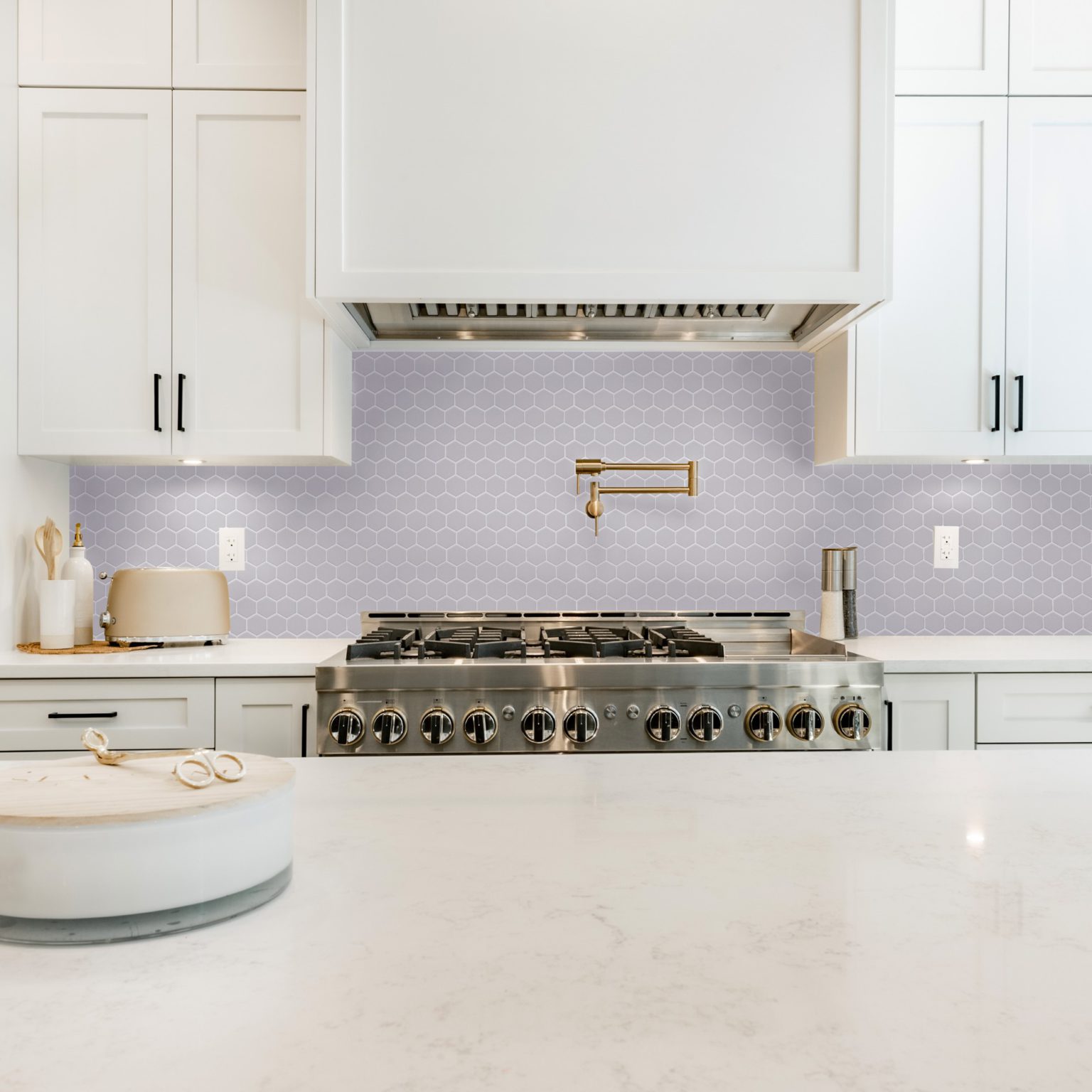 2 inch Hexagon Snow Matte - Patara Stone