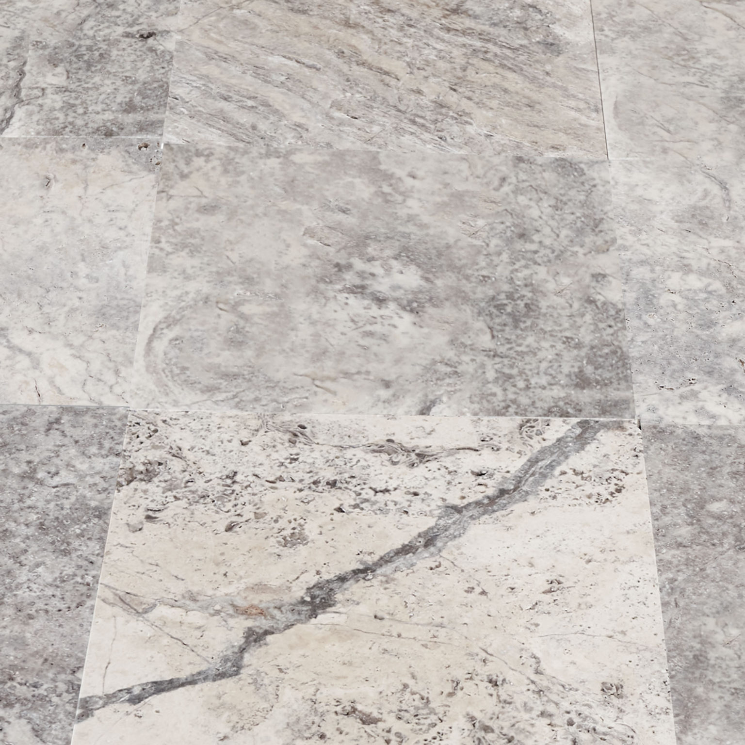 Silver 18x18 Tumbled Tile - Patara Stone