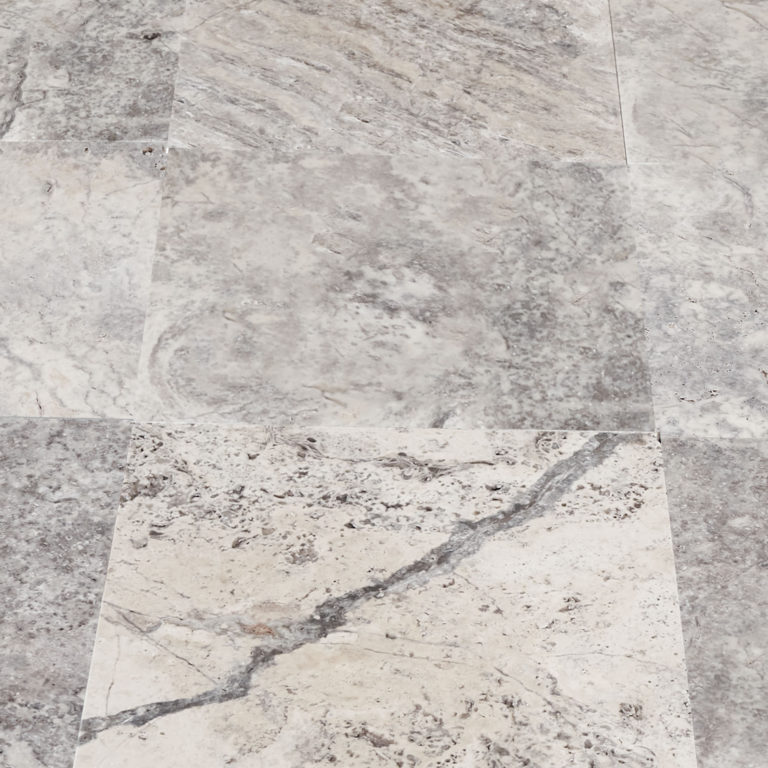 Silver 18x18 Tumbled Tile - Patara Stone