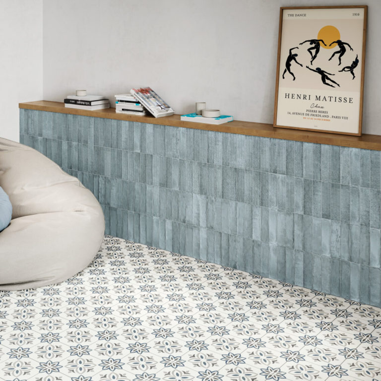 LAGOON 2x10 DECO MATTE - BLUE - Patara Stone